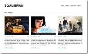 THEME GRATUIT EQUILIBRIUM POUR WORDPRESS