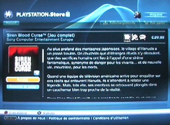 SIREN 3 "Blood Curse" disponible via le Playstation Store!