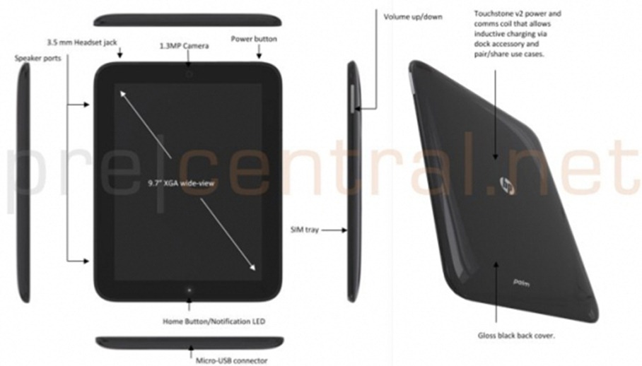 TOUCHPAD HP PALM TABLETTE